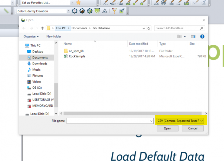 Global Mapper Tutorial - How to open CSV File on Global Mapper 18.0