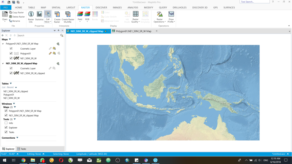 How to Clip Image on Mapinfo Pro 16.0 - GIS Tutorial