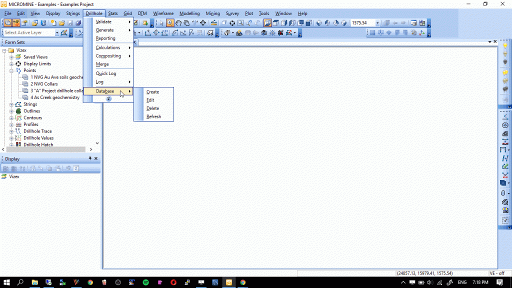 Create A New Drillhole Database Gis Tutorial