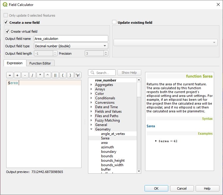 How To Calculate Polygon Area In Qgis Gis Tutorial Eroppa