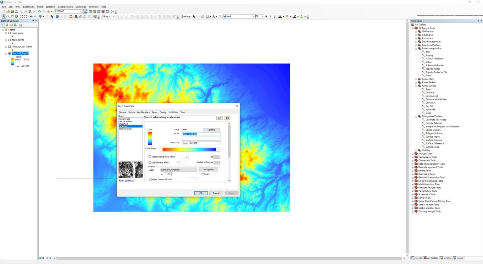 How to Create DEM from Point Data in ArcMap - GIS Tutorial