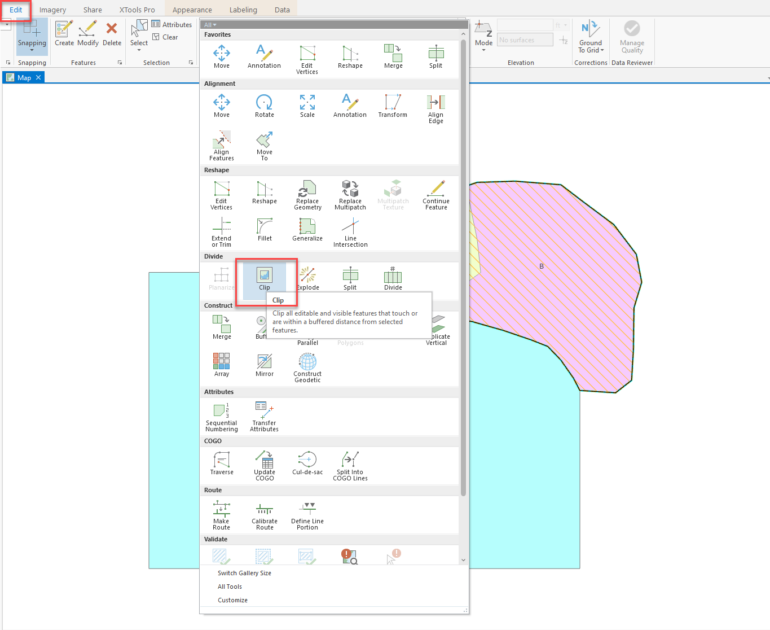 How to Clip an Overlapped Polygon in ArcGIS Pro - GIS Tutorial