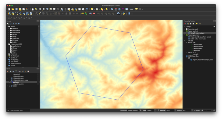How to Clip DSM or DEM Using Polygon in QGIS - GIS Tutorial